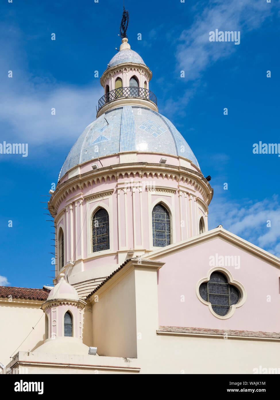 Salta Cathedral (Santuario Nuestro Senor y la Virgen del Milagro). Town ...
