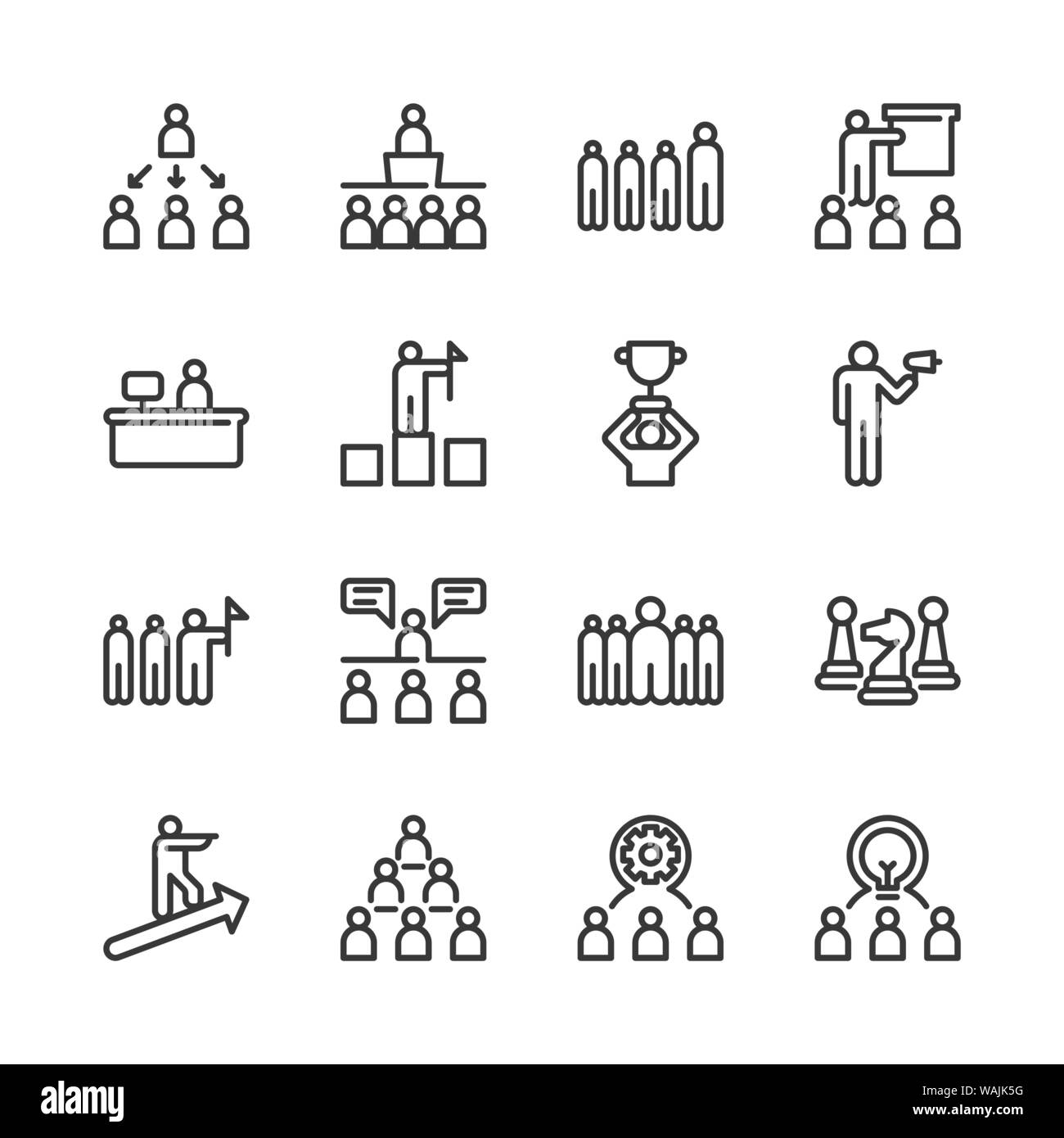 Business leadership icon set.Vector illustration Stock Vector Image & Art - Alamy