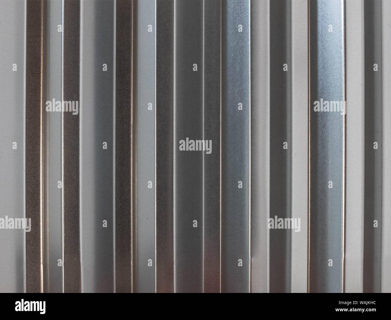 Stainless galvanized profiled sheet. Background or texture concept. Top ...