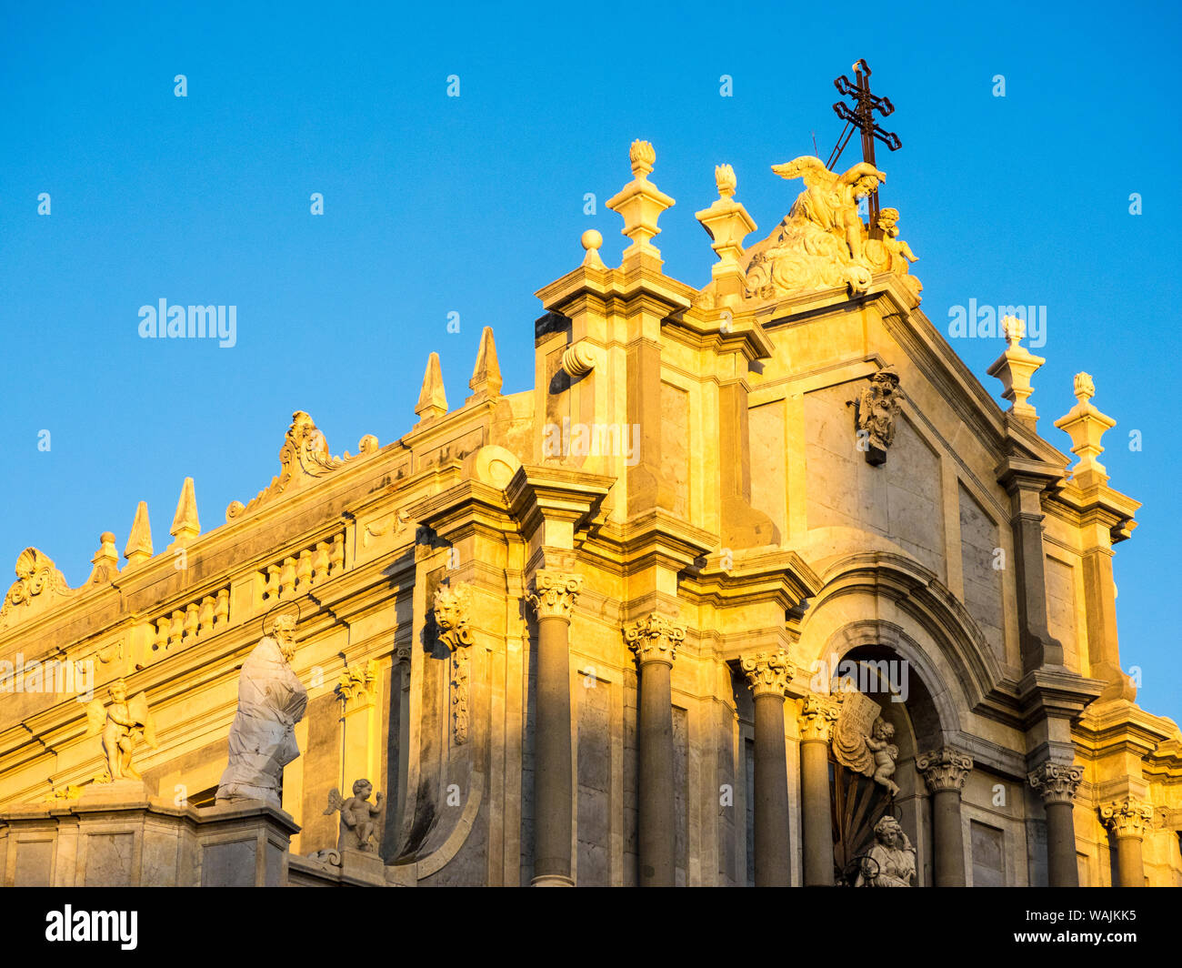 Italy, Sicily. Catania, exterior of the Sant Agata Cathedral Stock ...