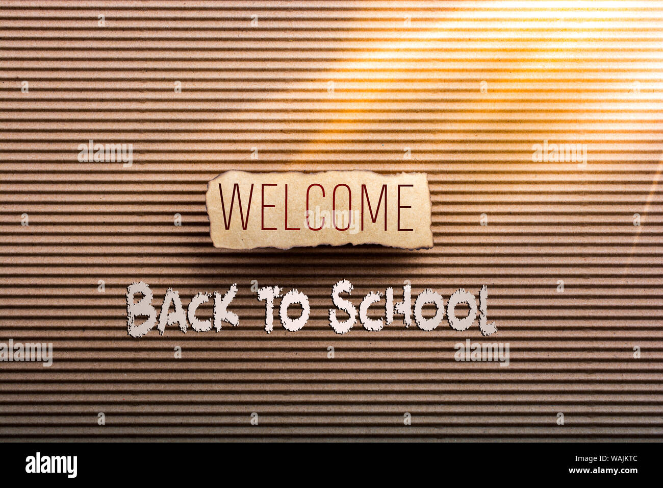 Back to school wording as education, teaching and learning concept ...