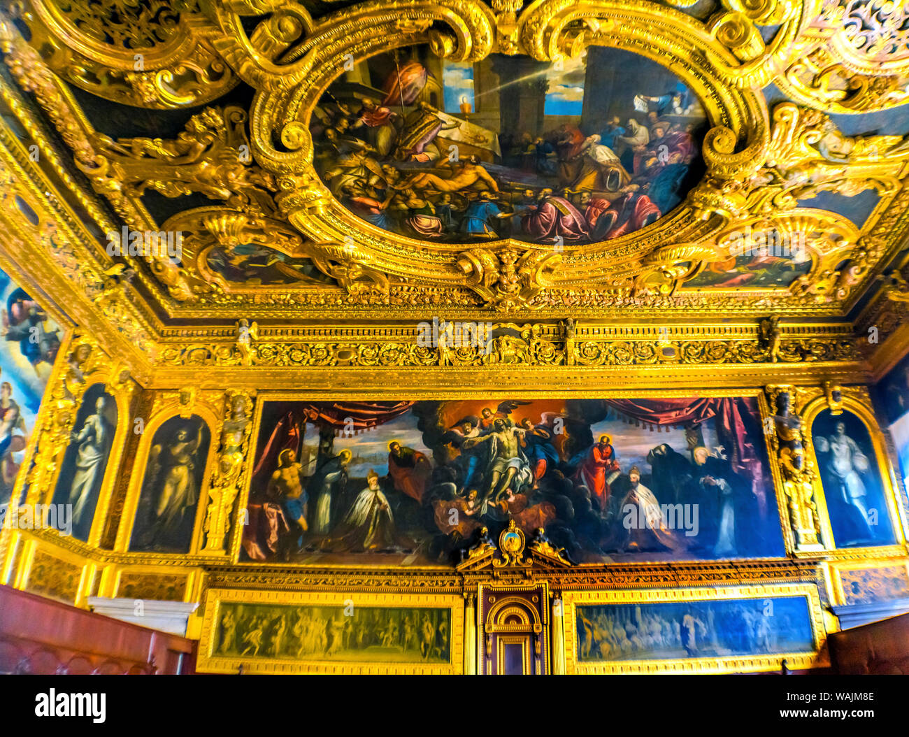 Sala Del Maggior Consiglio, Palazzo Ducale (Doge's Palace), Venice ...