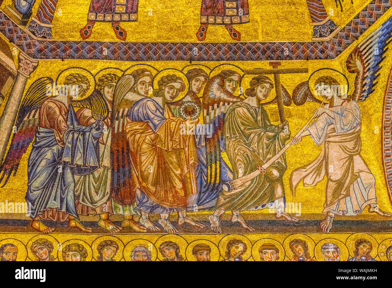 Angels mosaic, Baptistery of Saint John, Florence, Italy. Baptistery ...
