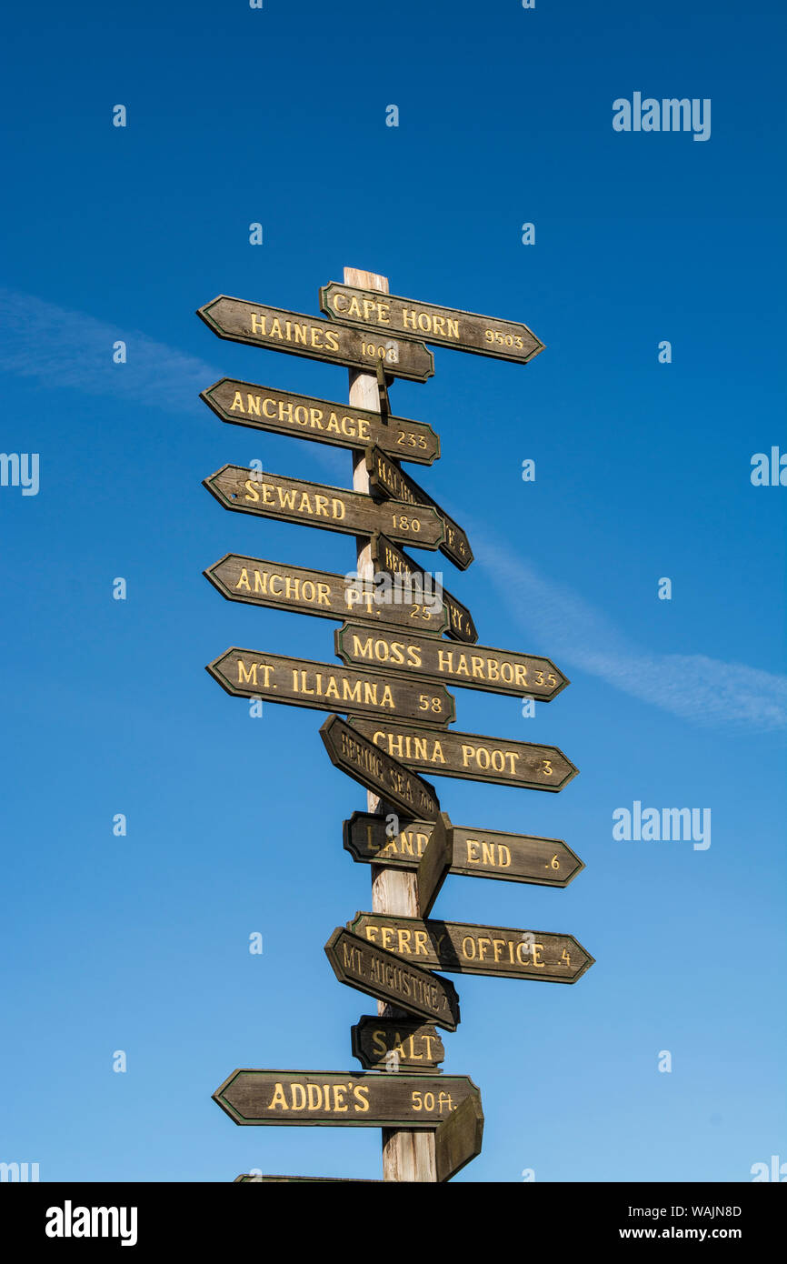 Welcome to homer alaska sign hi-res stock photography and images - Alamy