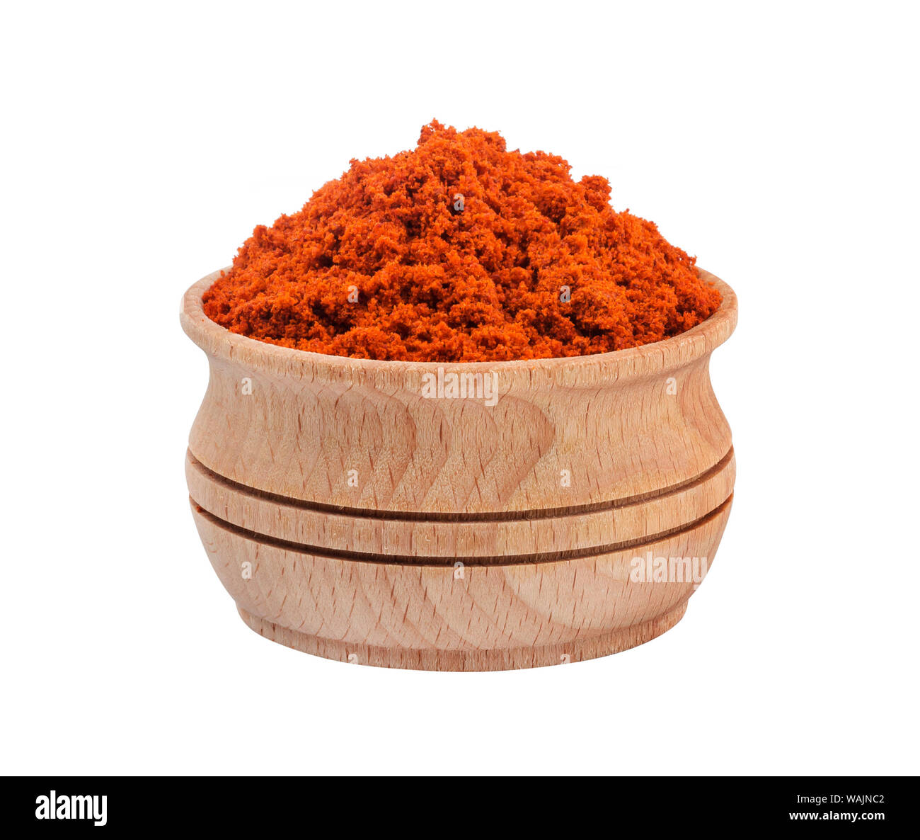 Red pepper powder wooden Cut Out Stock Images & Pictures - Alamy