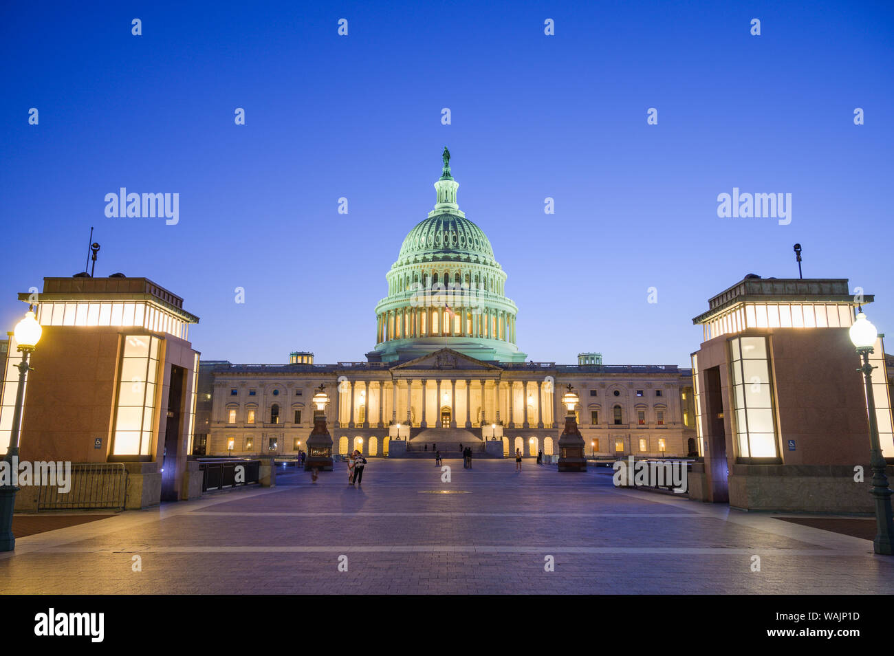 US Capitol Building at night. Home of the US Houses of Representatives ...
