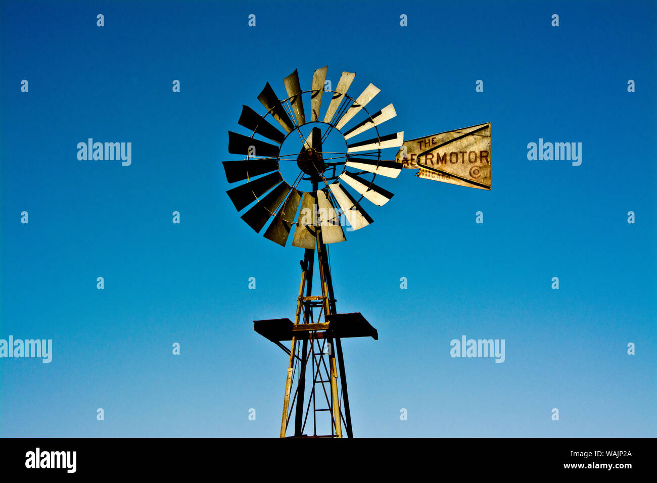 Old windmill, Rock Art Ranch, near Holbrook, Arizona, USA Stock Photo ...