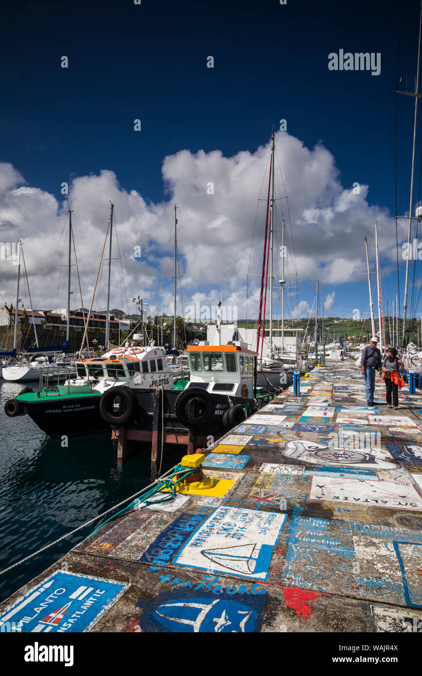 Azores faial island horta marina hi-res stock photography and images ...
