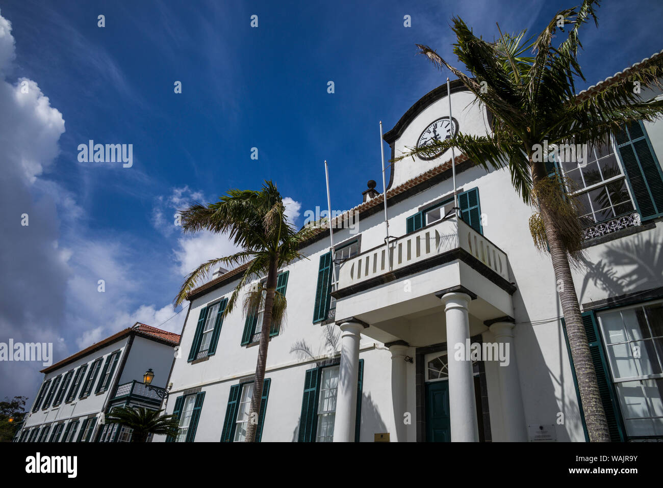 Portugal, Azores, Faial Island, Horta. Government administrative ...