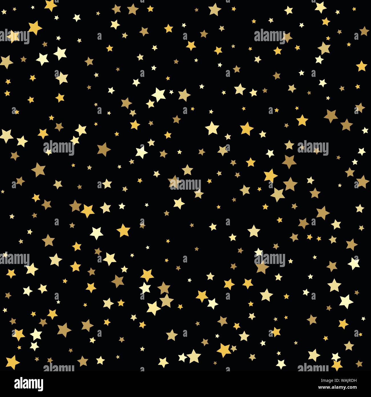 Shiny background. Golden stars on a square background Stock Vector ...
