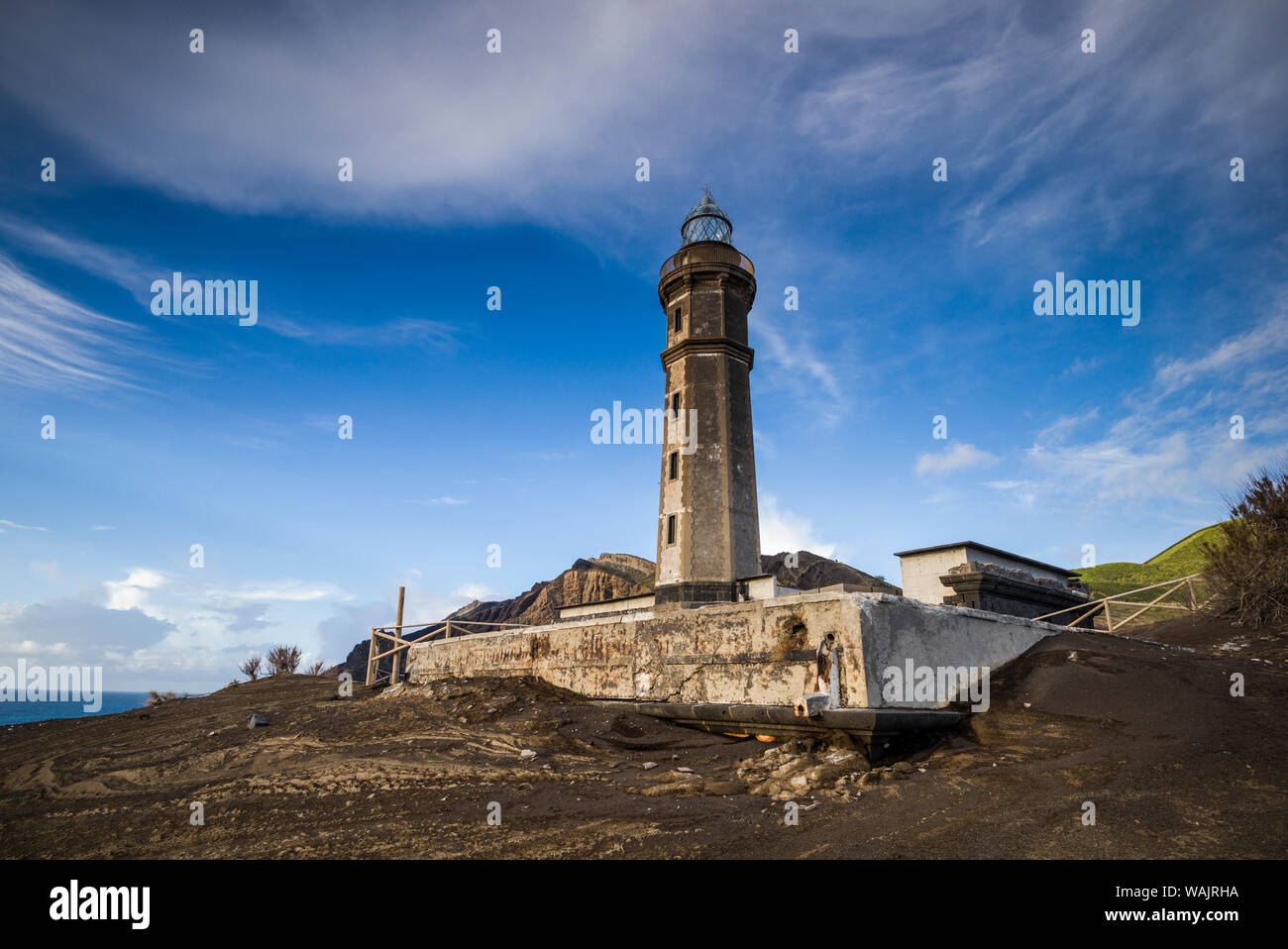 Portugal, Azores, Faial Island. Capelinhos volcanic eruption site and ...