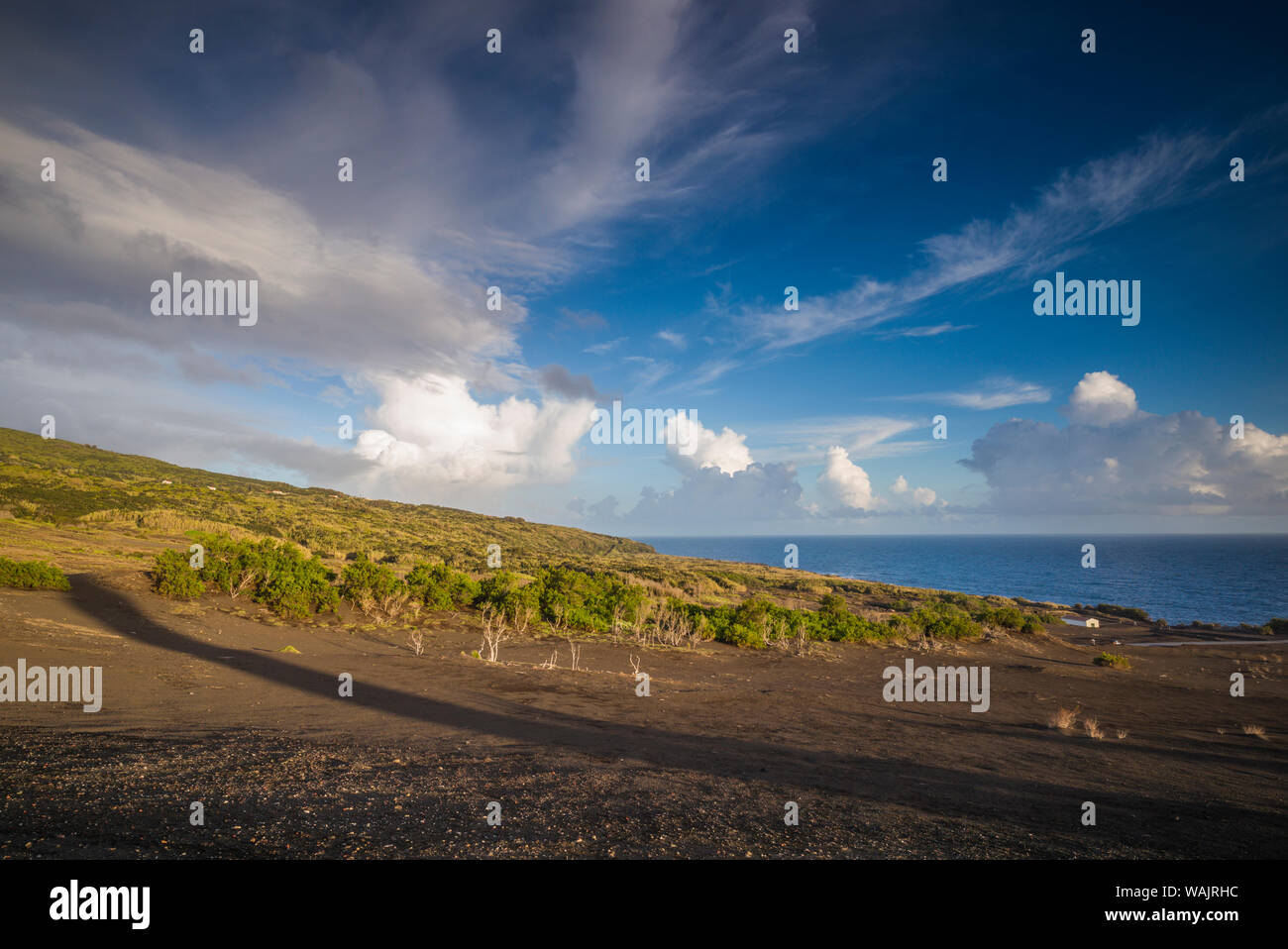 Portugal, Azores, Faial Island. Capelinhos volcanic eruption site and ...
