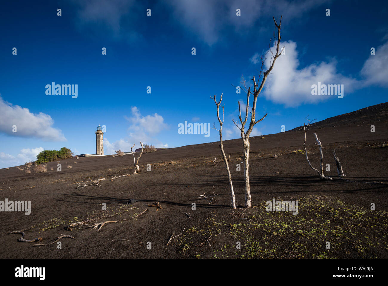 Portugal, Azores, Faial Island. Capelinhos volcanic eruption site and ...
