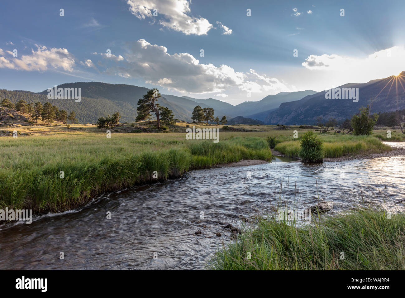 Big Thompson River in Moraine Park in Rocky Mountain National Park ...