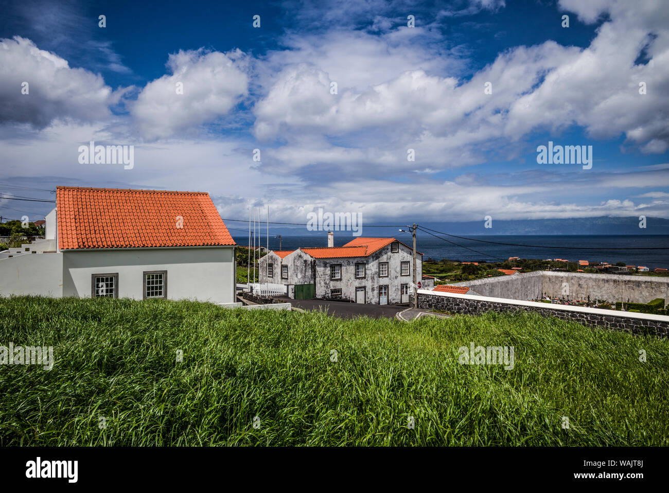 Portugal, Azores, Pico Island, Prainha. Town view Stock Photo - Alamy