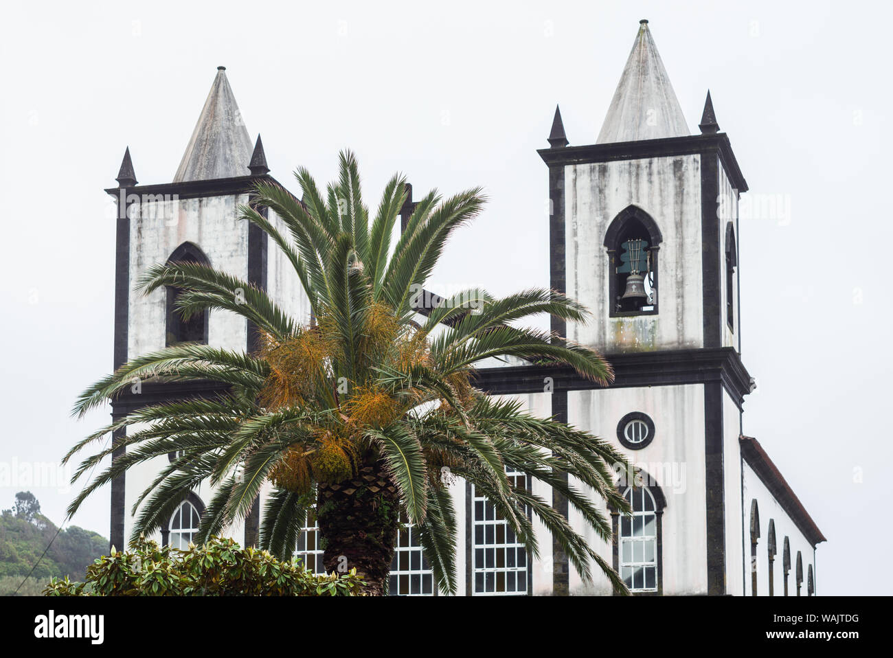 Portugal, Azores, Pico Island, Lajes do Pico. Igreja Santissima ...
