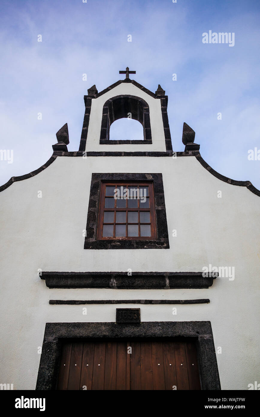 Portugal, Azores, Pico Island, Criacao Velha. Village church Stock ...