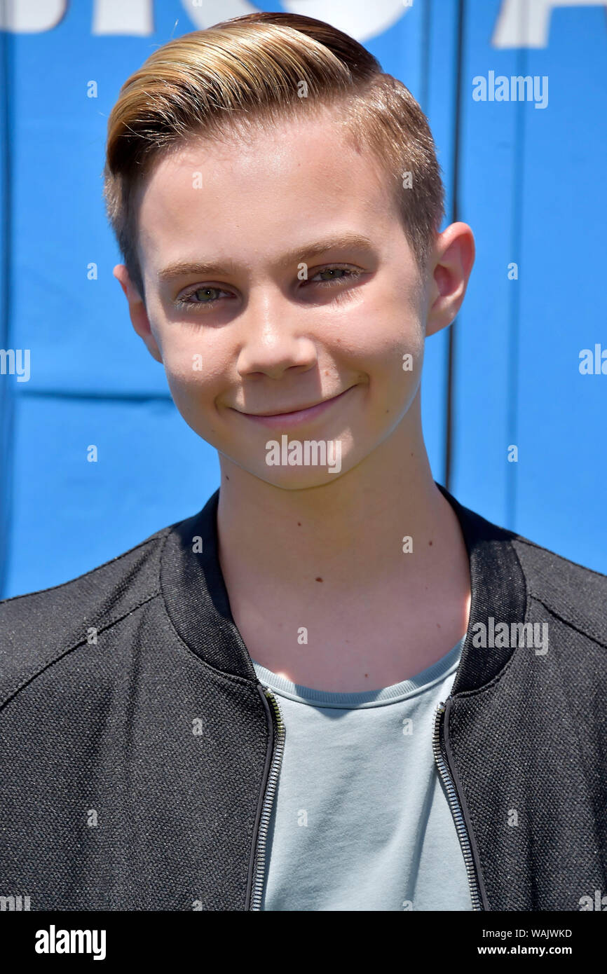 Brady Farrar attending 'The Angry Birds Movie 2' premiere at the ...