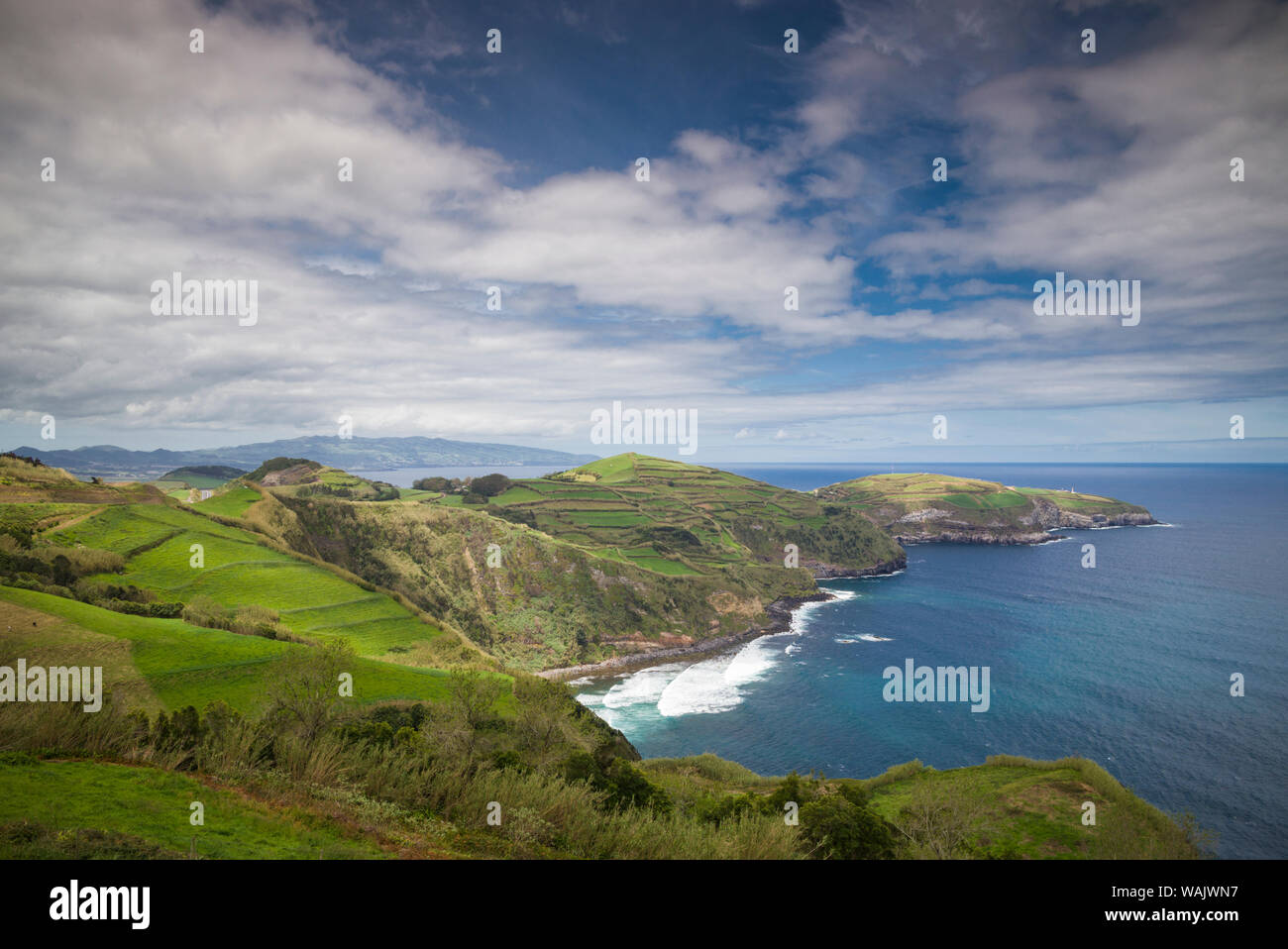 Portugal, Azores, Sao Miguel Island, Baia de Santa Iria. Miradouro de ...