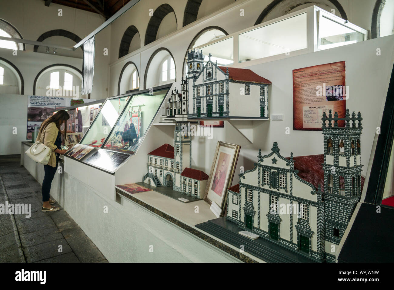 Portugal, Azores, Sao Miguel Island, Ribeira Grande. Museu de Emigracao ...