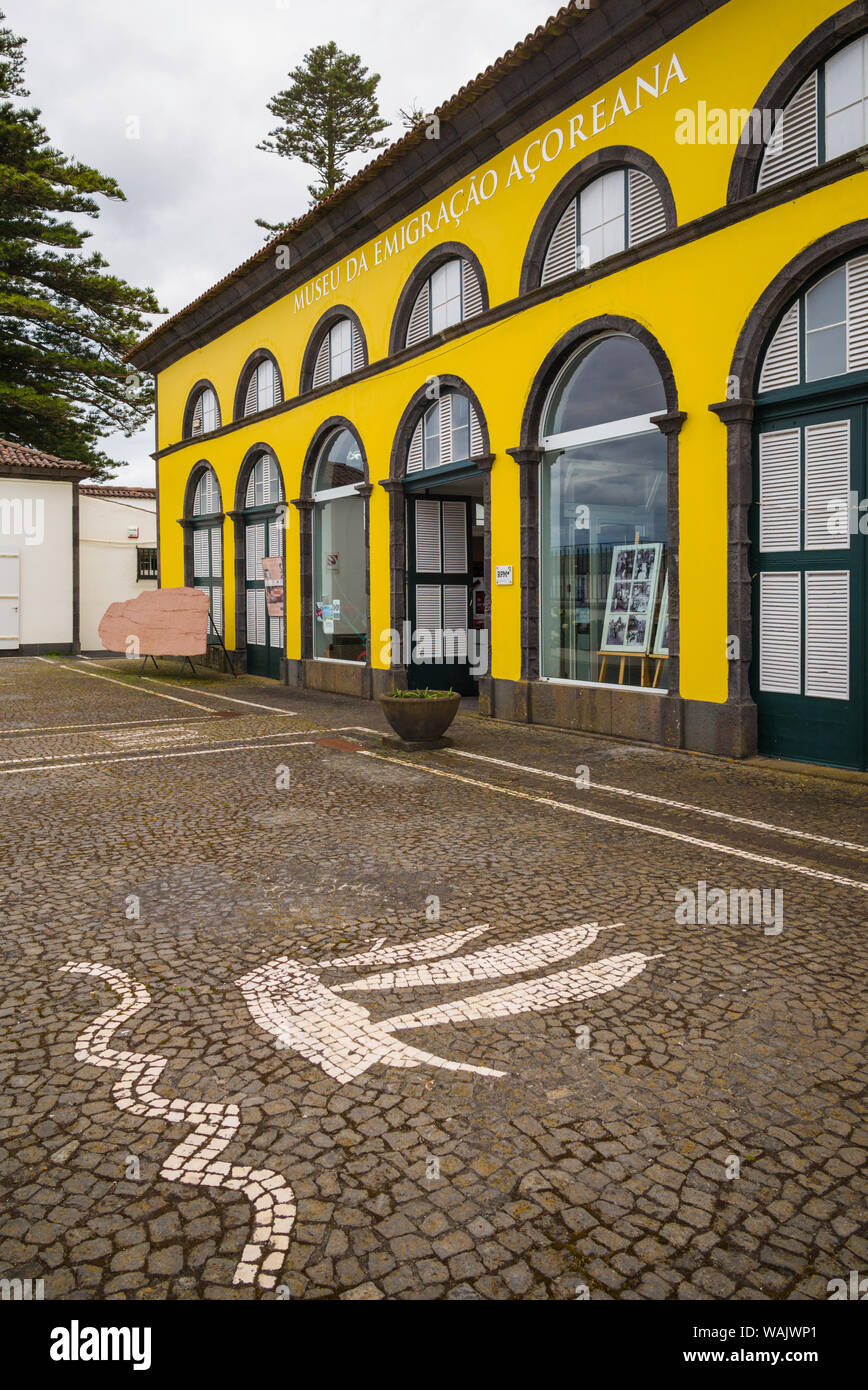 Portugal, Azores, Sao Miguel Island, Ribeira Grande. Museu de Emigracao ...