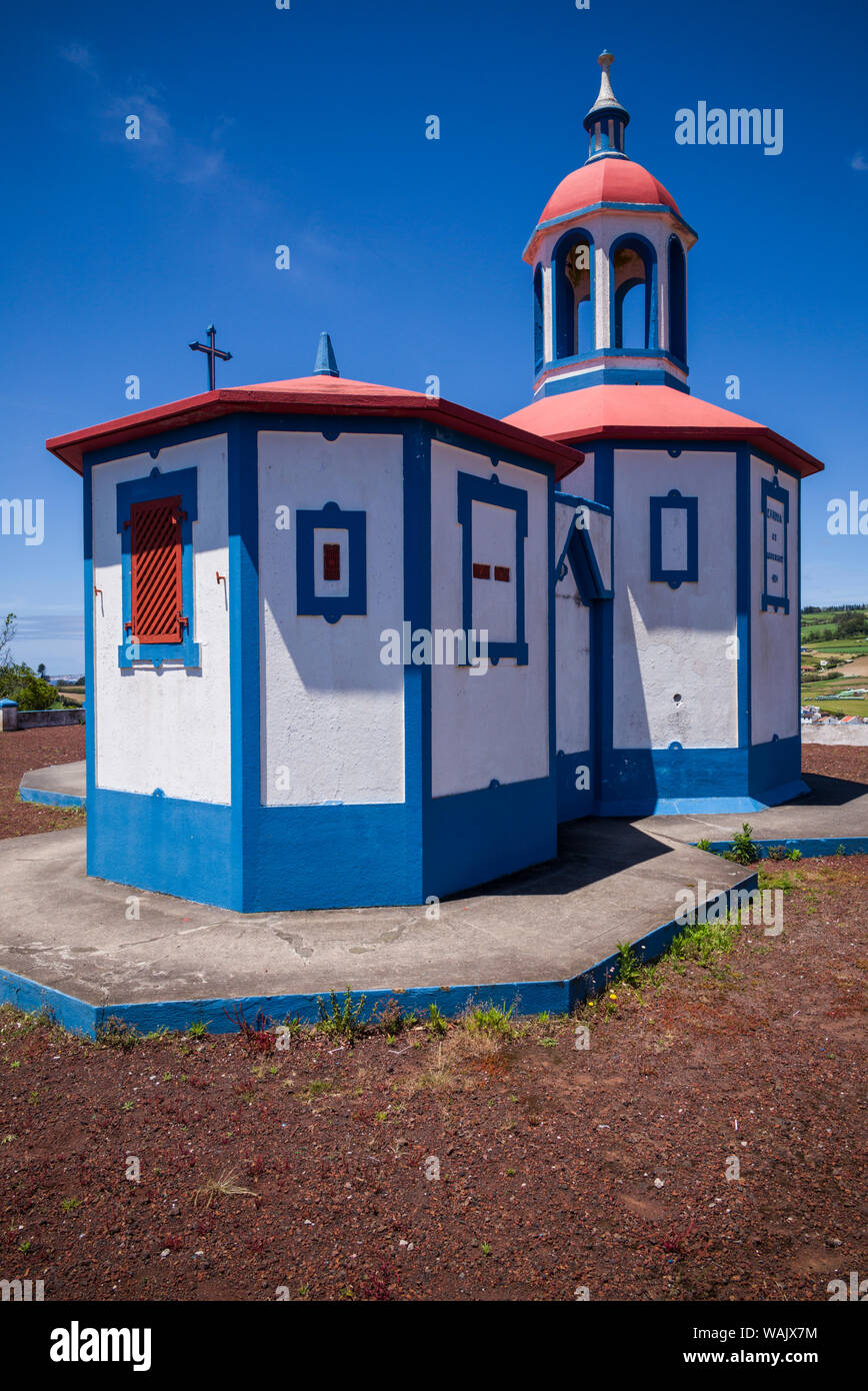 Portugal, Azores, Sao Miguel Island, Agua de Pau. Monte Santos mountain ...
