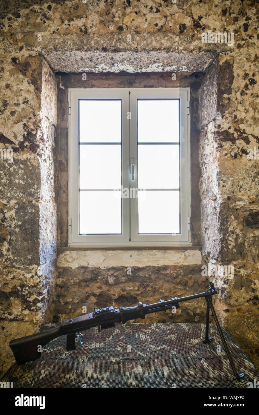 Portugal, Azores, Sao Miguel Island, Ponta Delgada. Forte Sao Bras fort ...