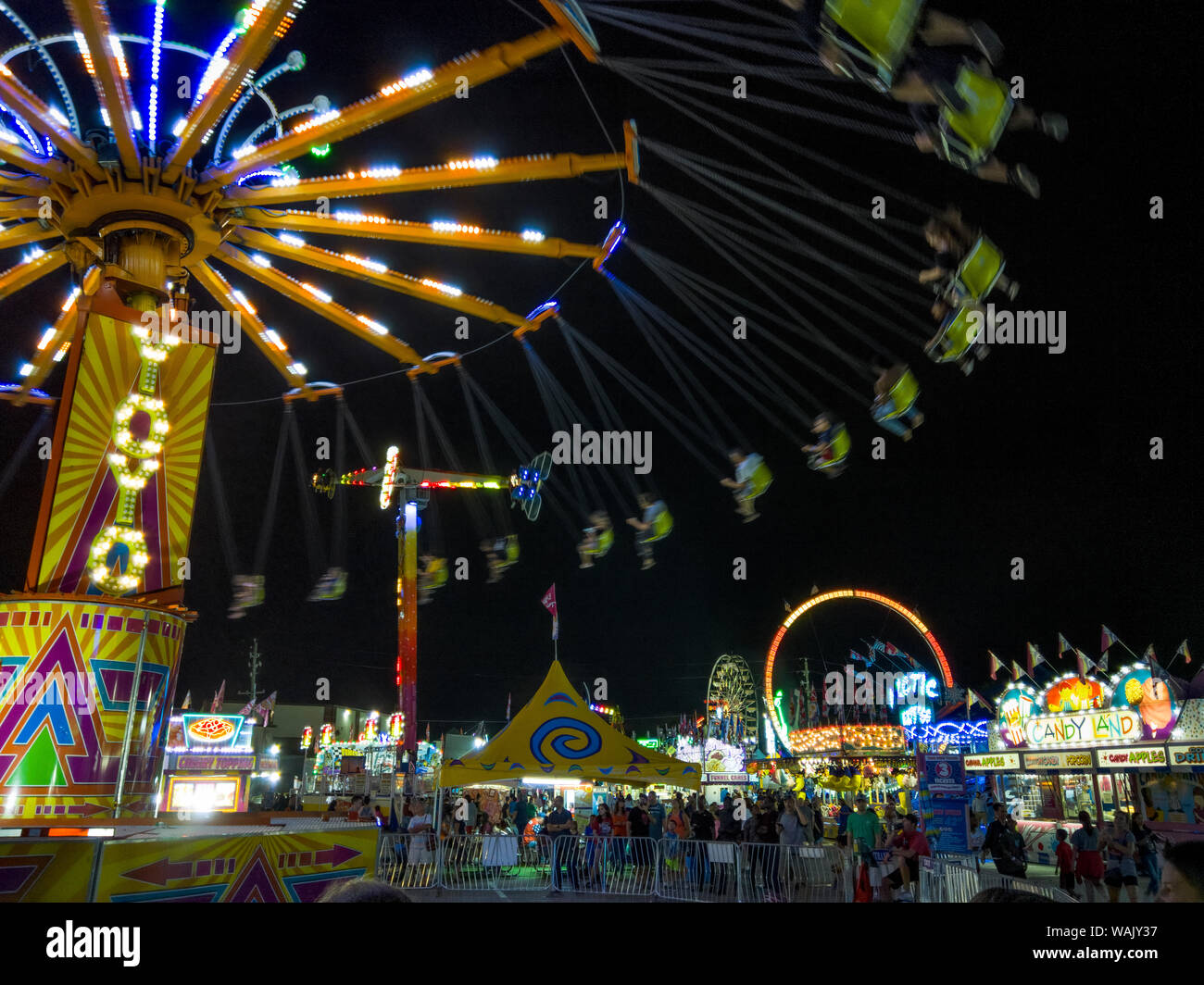 Carnival midway amusement ride hi-res stock photography and images - Alamy