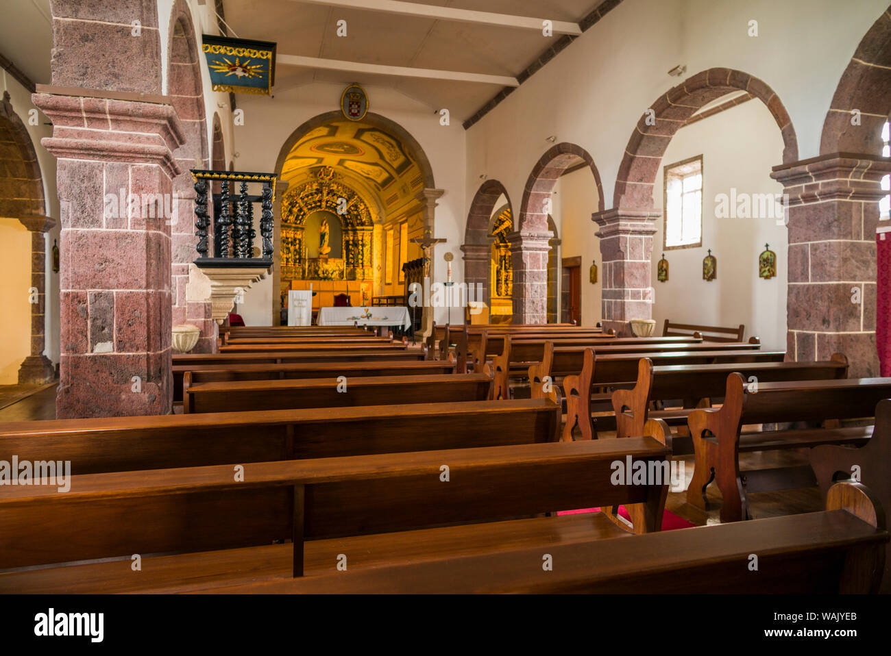 Portugal, Azores, Santa Maria Island, Santo Espirito. Igreja de Nossa ...