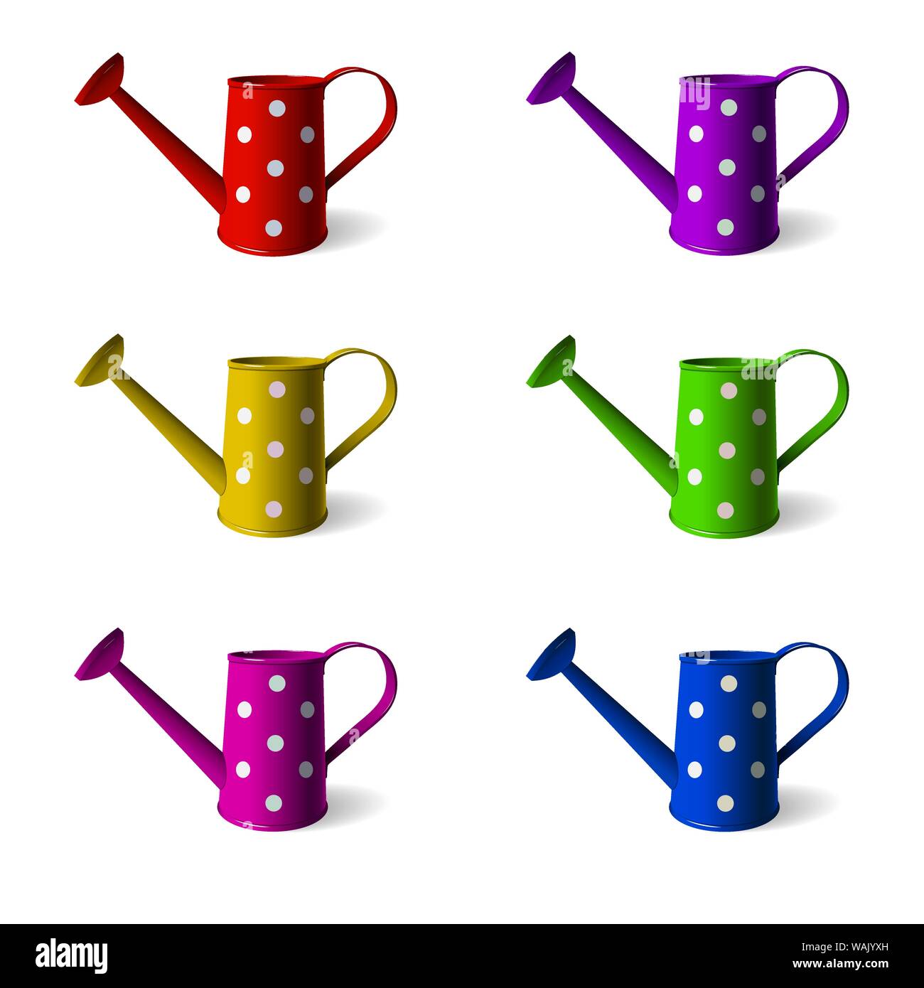 Blue watering can outdoors Stock Vector Images - Alamy