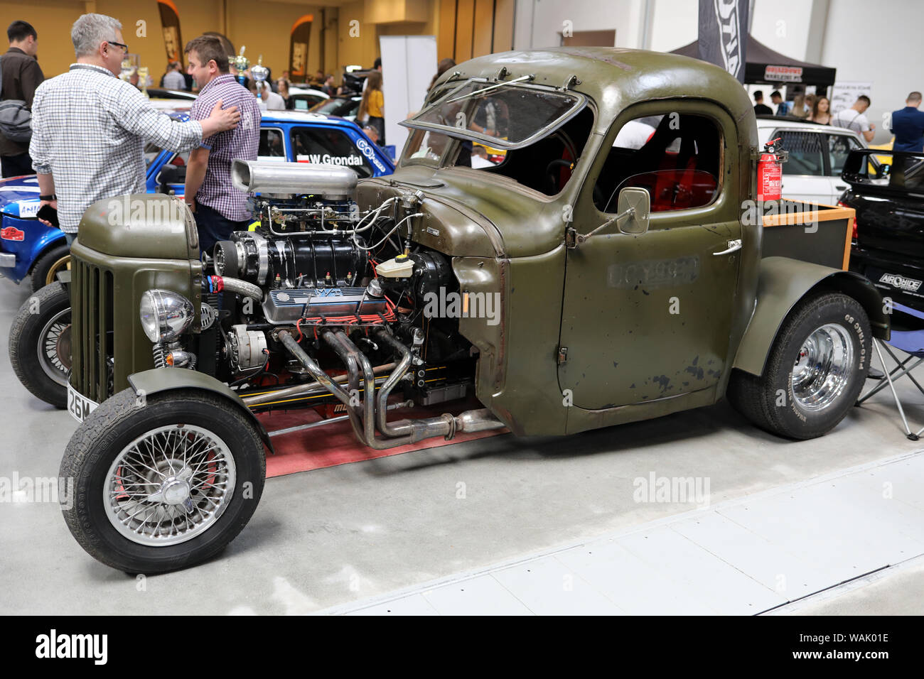 Cracow, Poland - May 18, 2019: Tuned ZIL 164 a Soviet/Russian truck ...