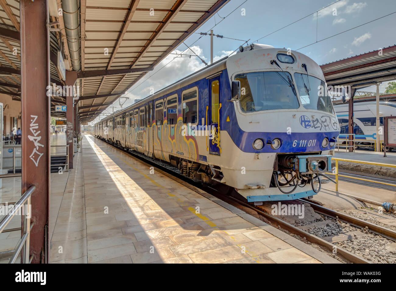 Croatia, Zagreb. Glavni Kolodvor downtown railroad station. Credit as ...