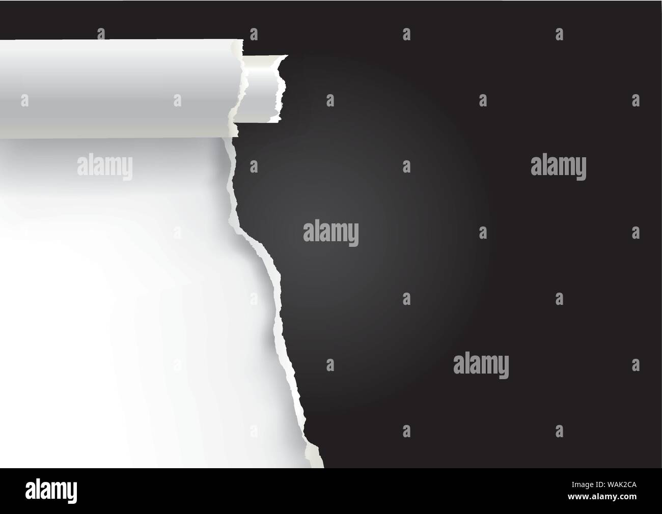 Black ripped paper background, banner template. Illustration of orange ...