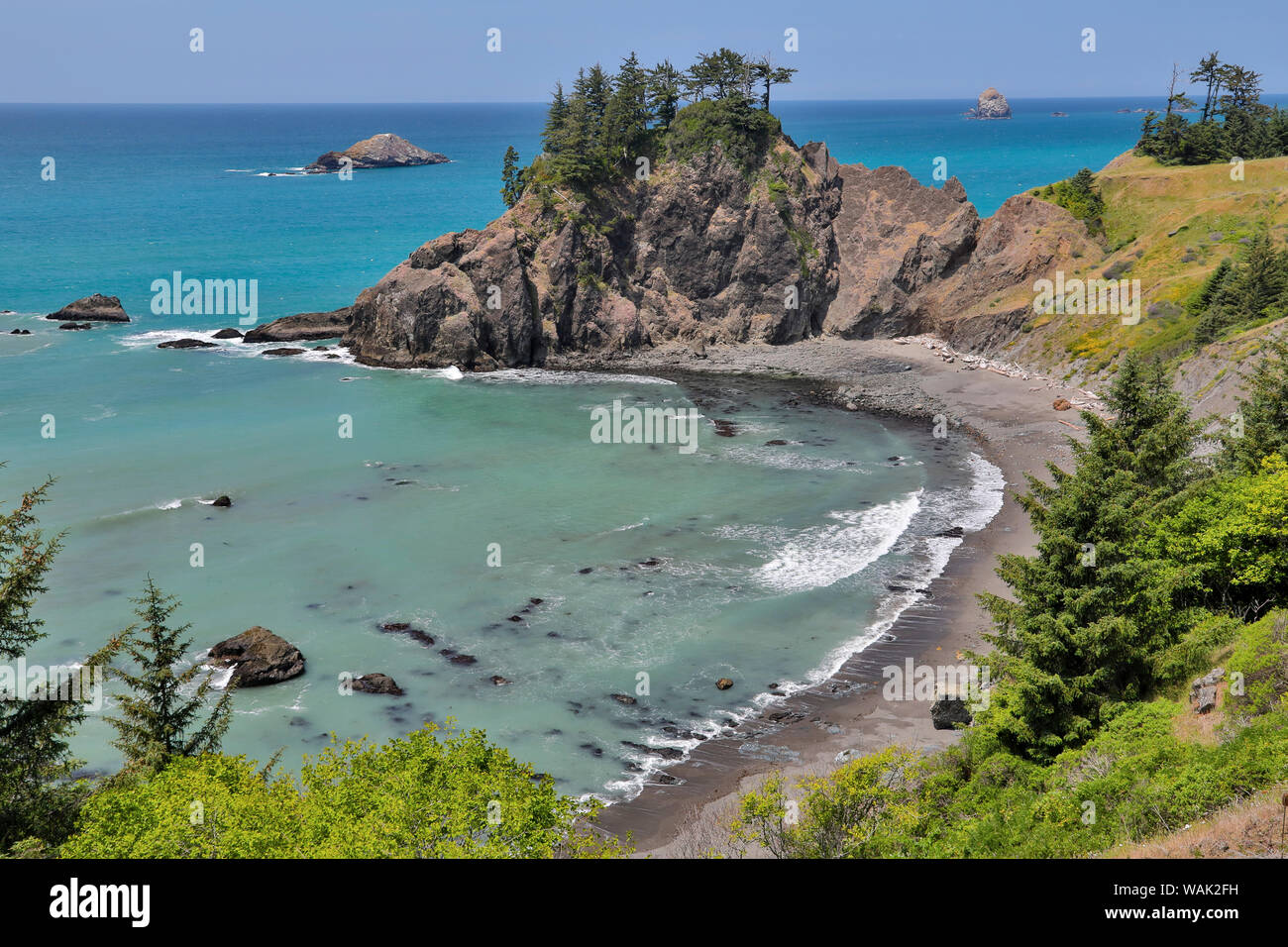 Pacific coastline along Highway 101. Samuel H. Boardman State Scenic ...