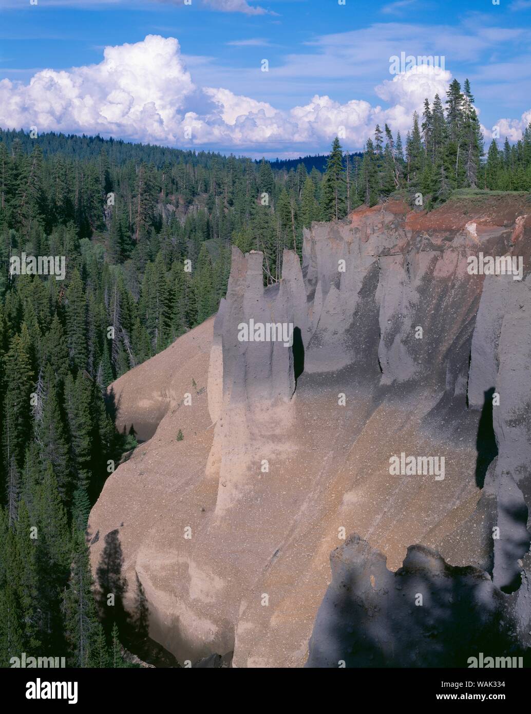 USA, Oregon, Crater Lake National Park. The Pinnacles are formed from ...