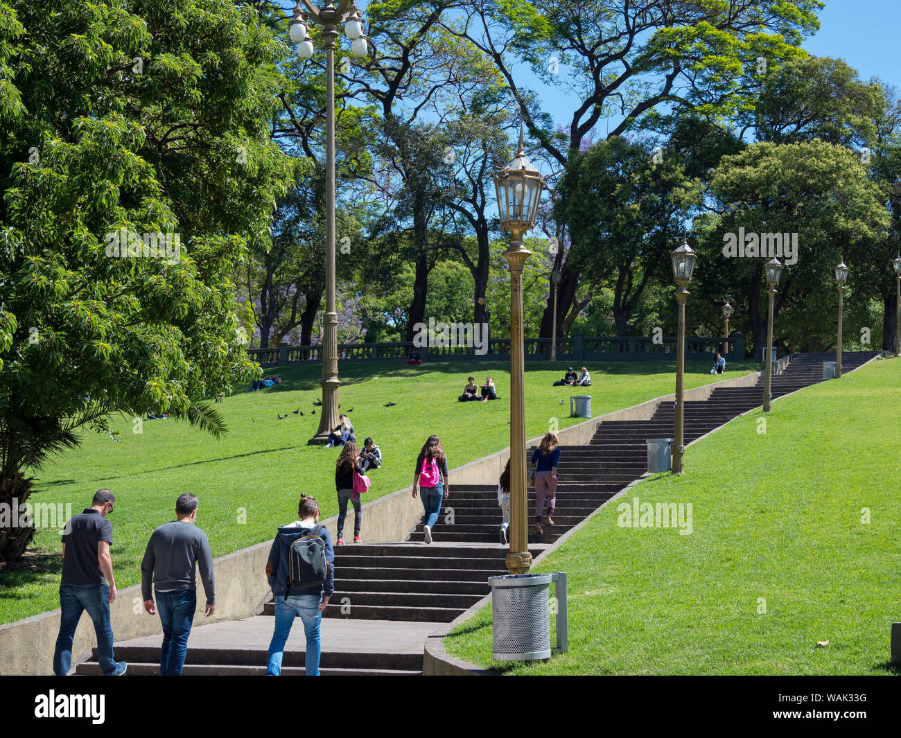 Retiro, Plaza San Martin park. Buenos Aires, Argentina. (Editorial Use ...