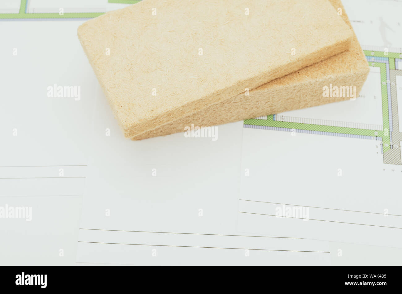 natural fibers wall insulating materials - hemp fiber panel Stock Photo ...