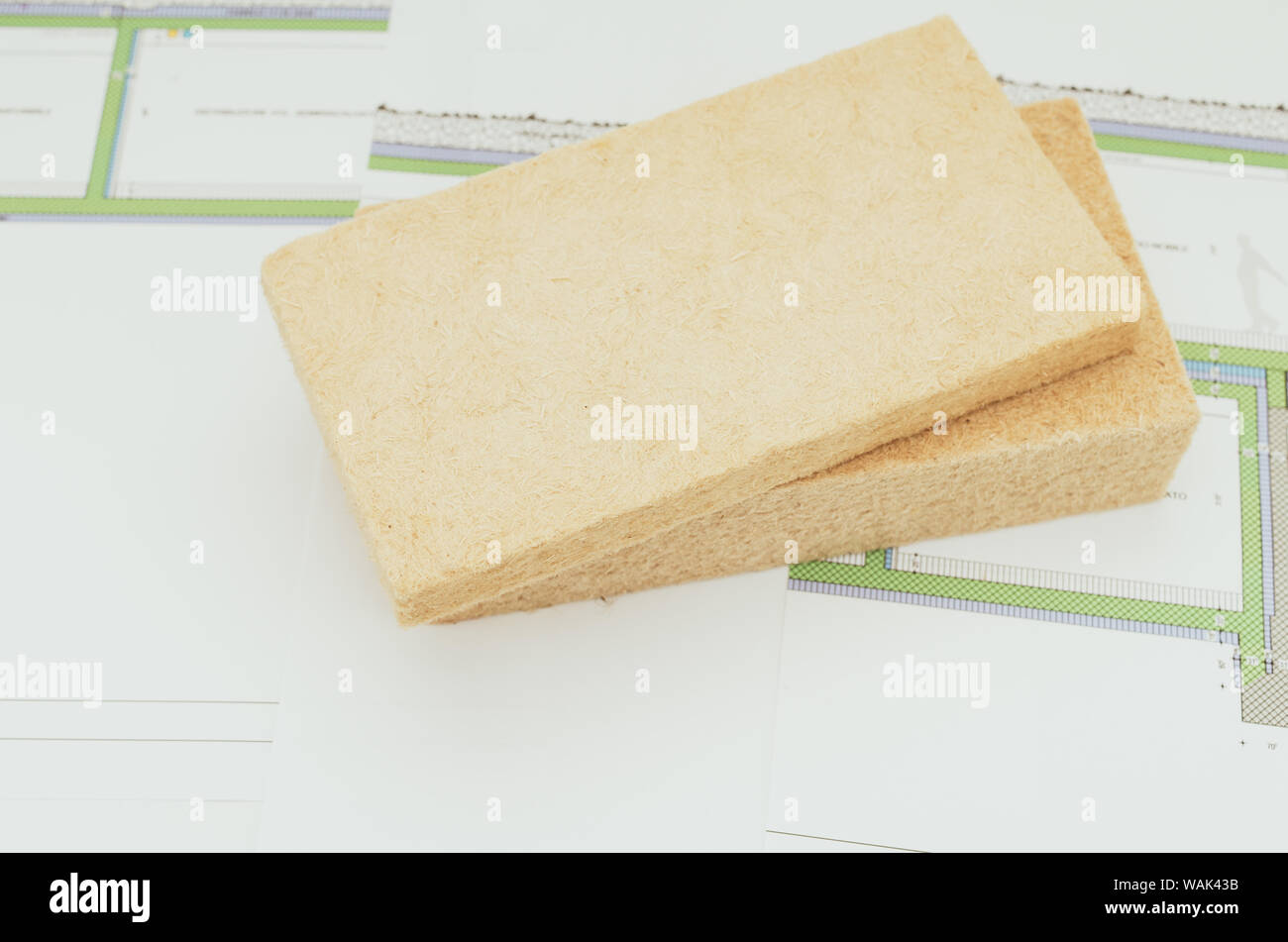 natural fibers wall insulating materials - hemp fiber panel Stock Photo ...