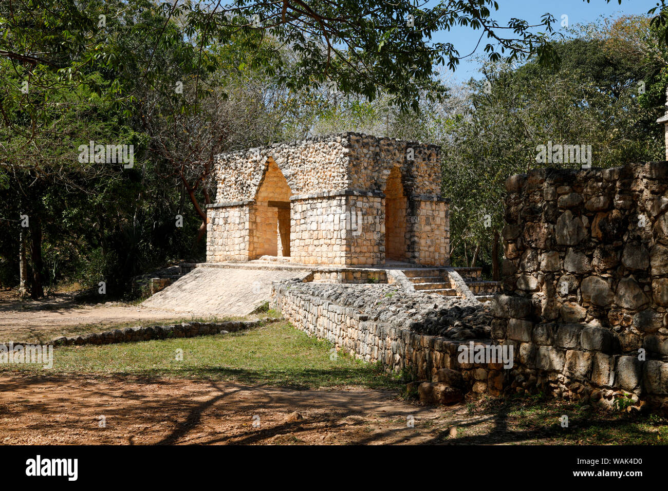 Valladolid, Yukatan, Mexico. Ek Balam Mayan ruins Stock Photo - Alamy