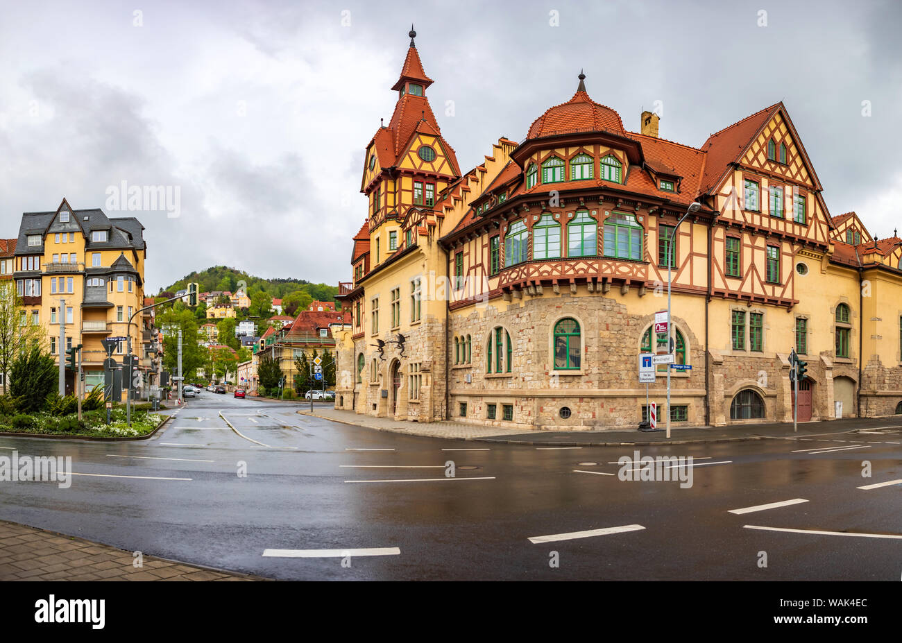 JENA, GERMANY - CIRCA APRIL, 2019: Nollendorfer Platz of Jena in ...