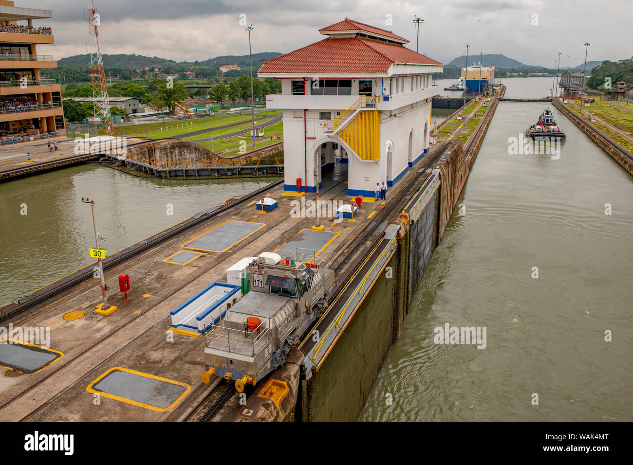 Miraflores Locks, Panama Canal, Panama Stock Photo - Alamy