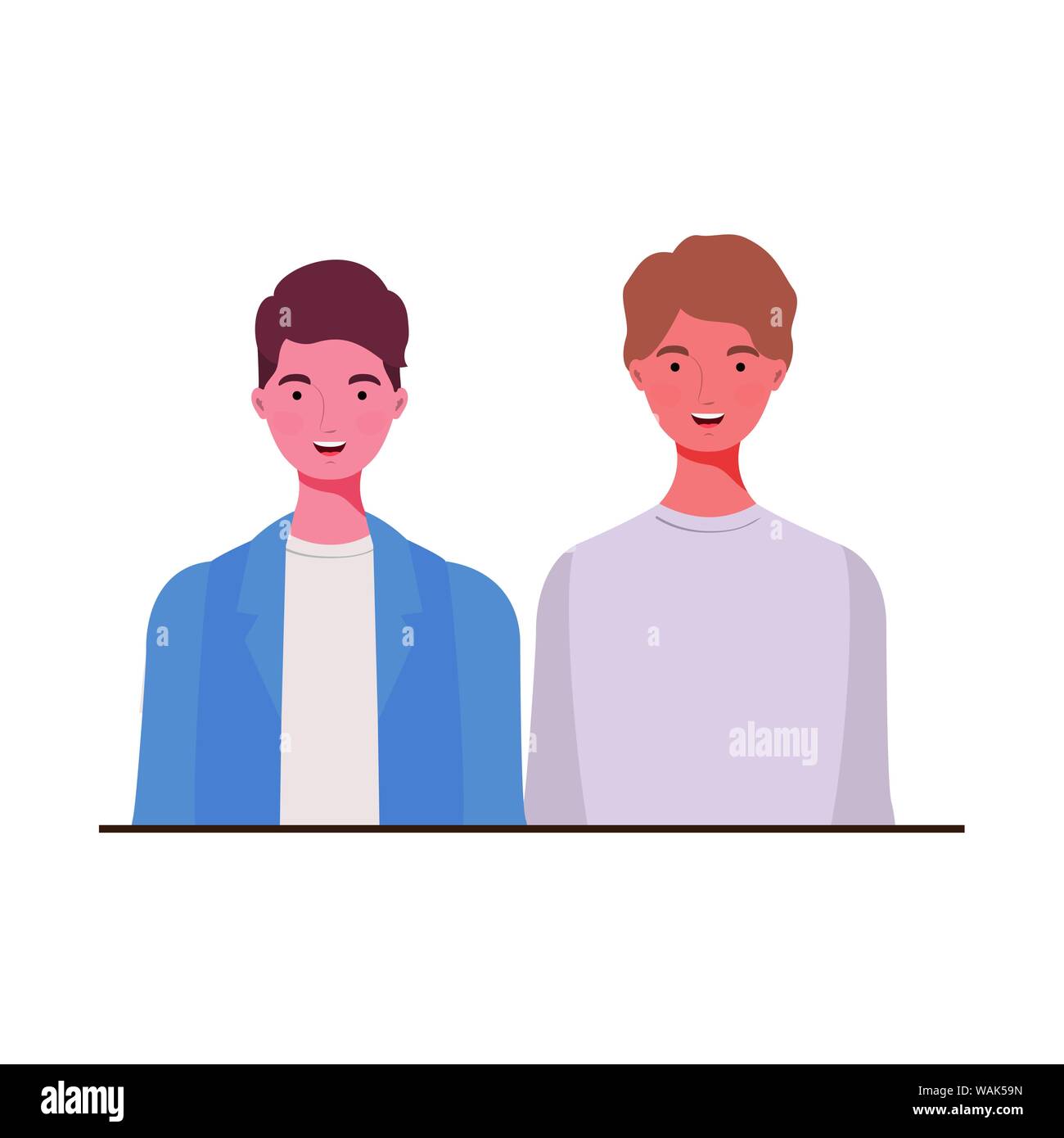 young men on white background Stock Vector Image & Art - Alamy