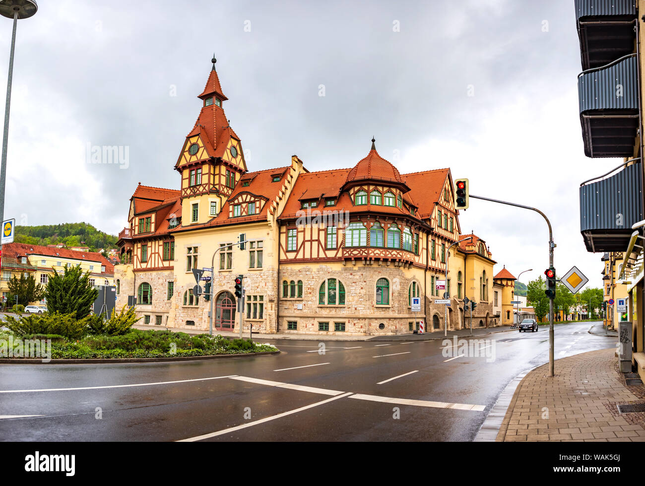 JENA, GERMANY - CIRCA APRIL, 2019: Nollendorfer Platz of Jena in ...