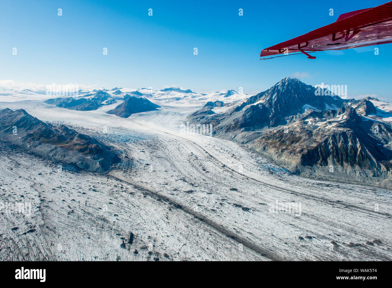 Aerial of Lake Clark National Park and Preserve, Alaska, USA ...