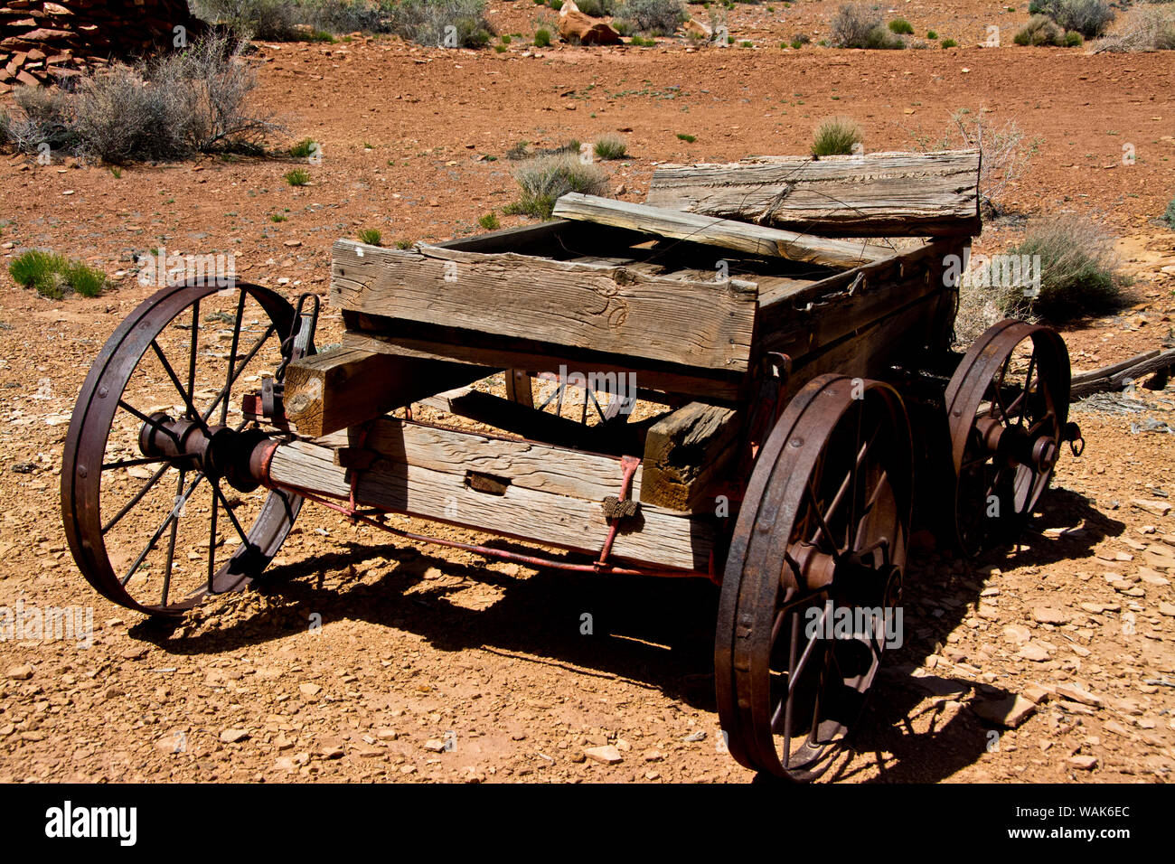 Old rusty wagon, Rock Art Ranch, Winslow, Arizona, USA Stock Photo - Alamy