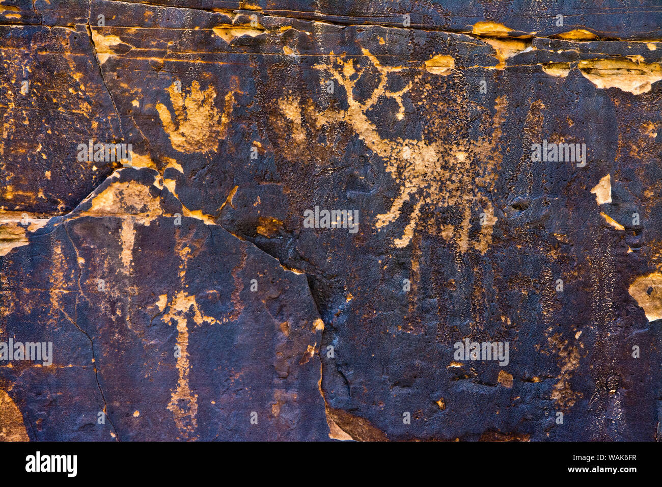 Petroglyphs, Rock Art Ranch, Chevelon Canyon, Winslow, Arizona, USA ...