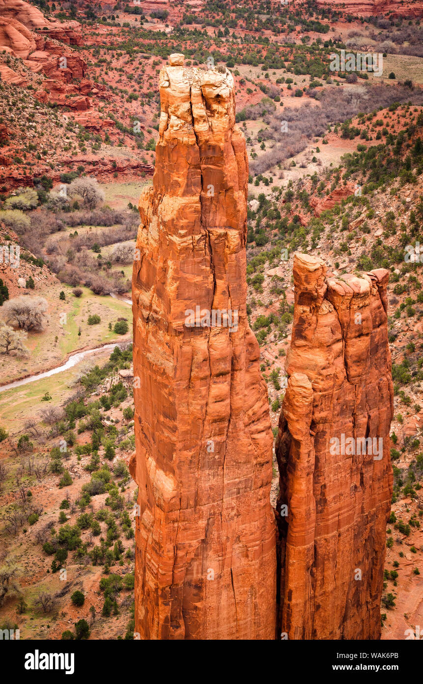 Spider Rock, Canyon de Chelly National Monument, Arizona, USA Stock ...
