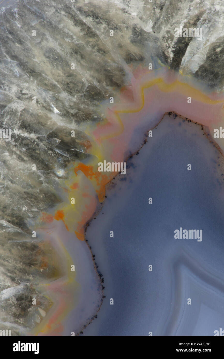 Banded agate close-up Stock Photo - Alamy