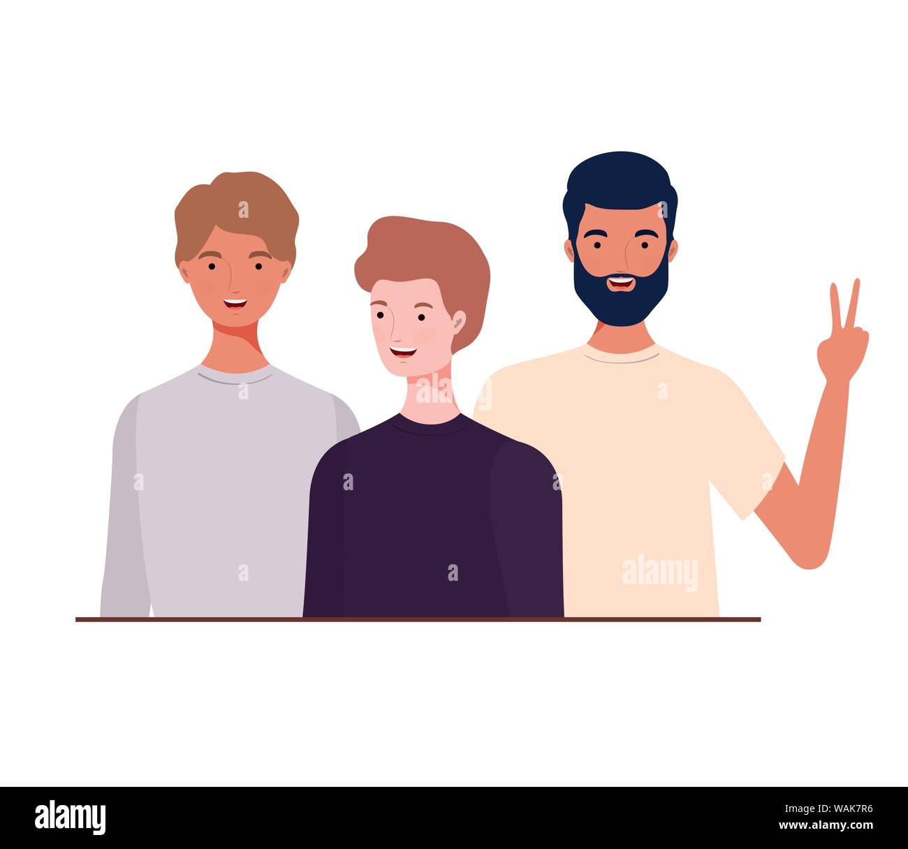 young men on white background Stock Vector Image & Art - Alamy