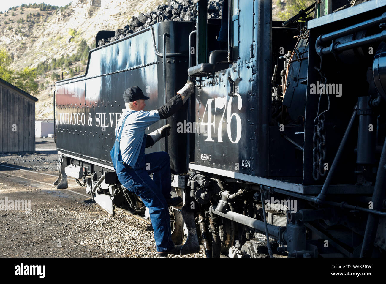Durango silverton train conductor hi-res stock photography and images ...